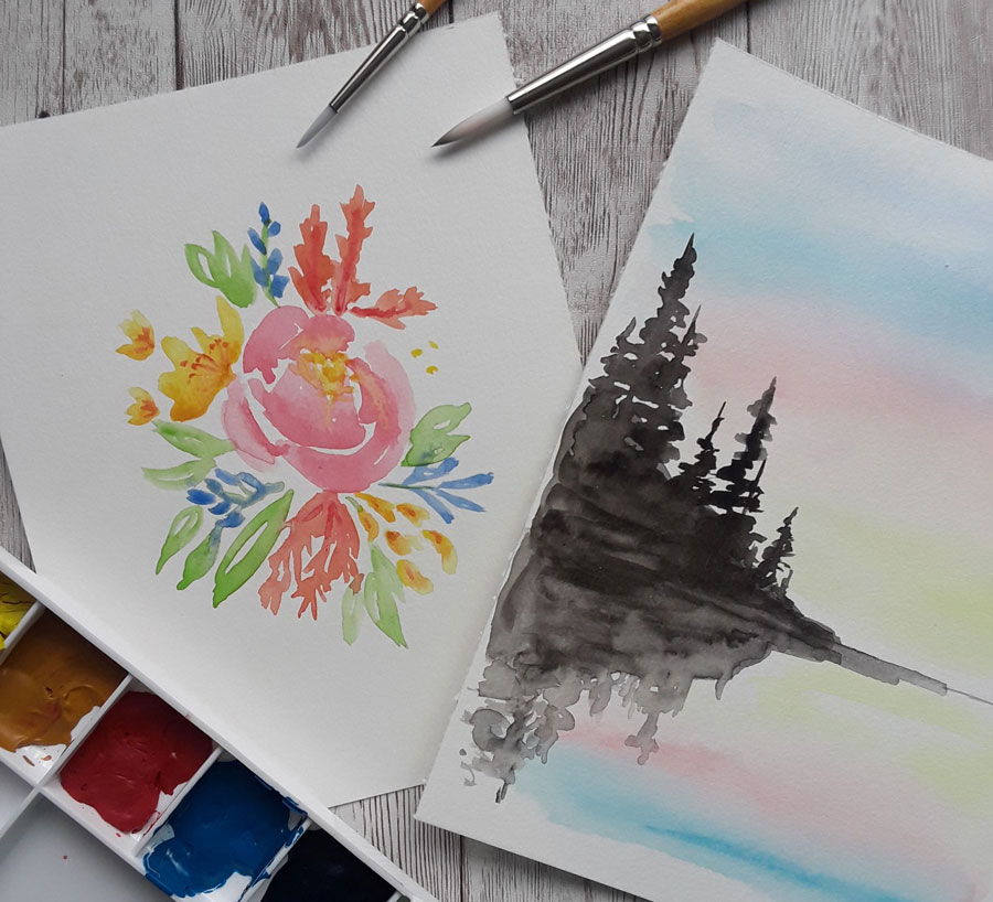 Spring Watercolor Art Class | Mosaic